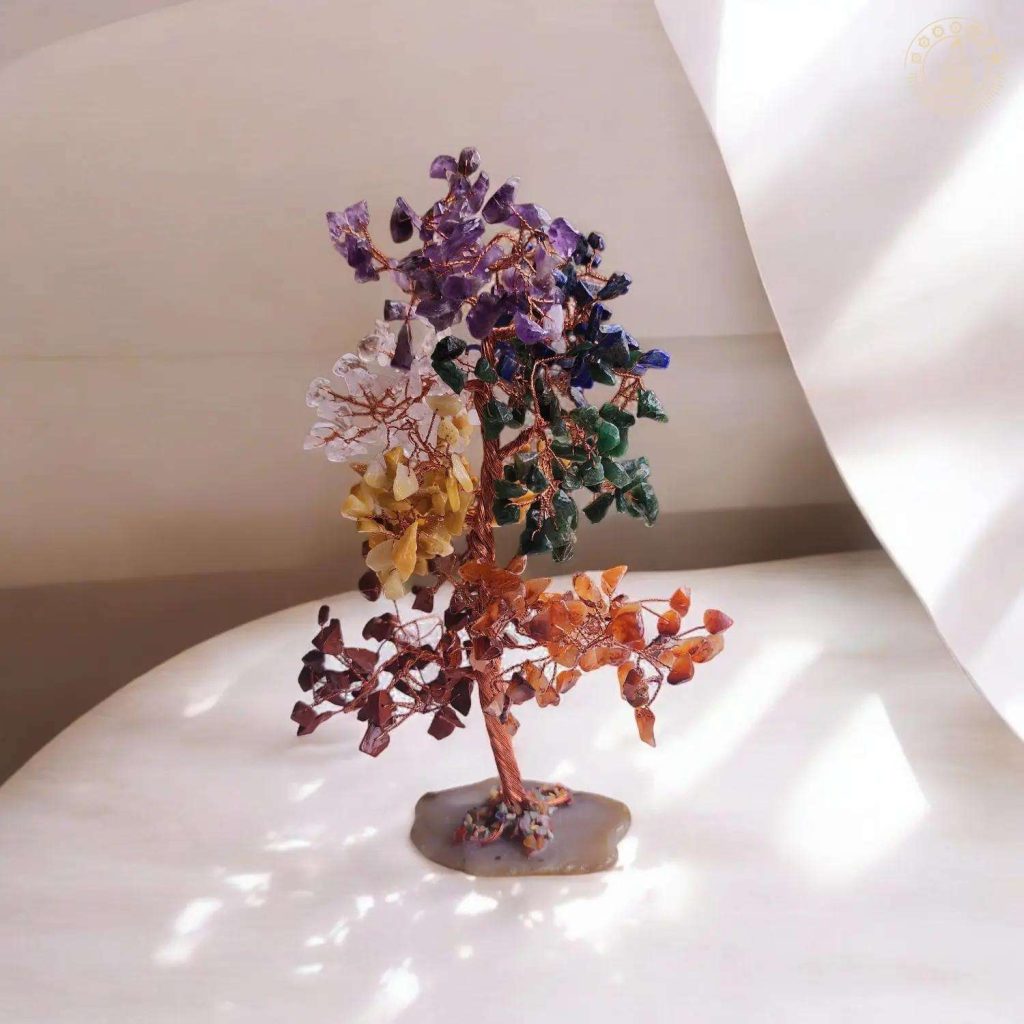 Seven Chakras Gemstone Tree - The Cosmos Tree